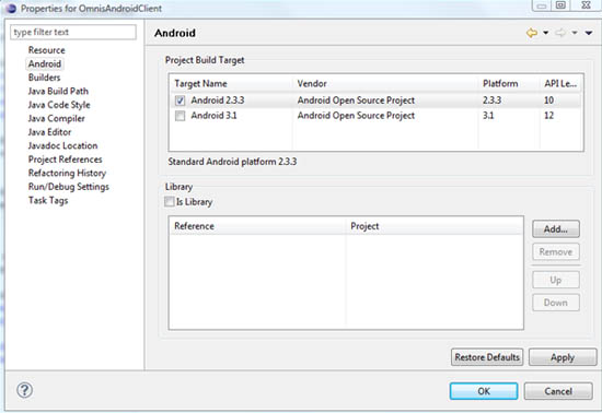 Omnis Technical Notes - Building & Customizing the Android app