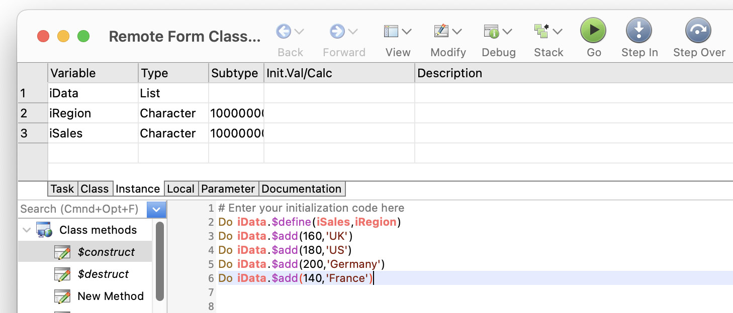 Omnis Technical Notes - Bar and Pie Chart Controls