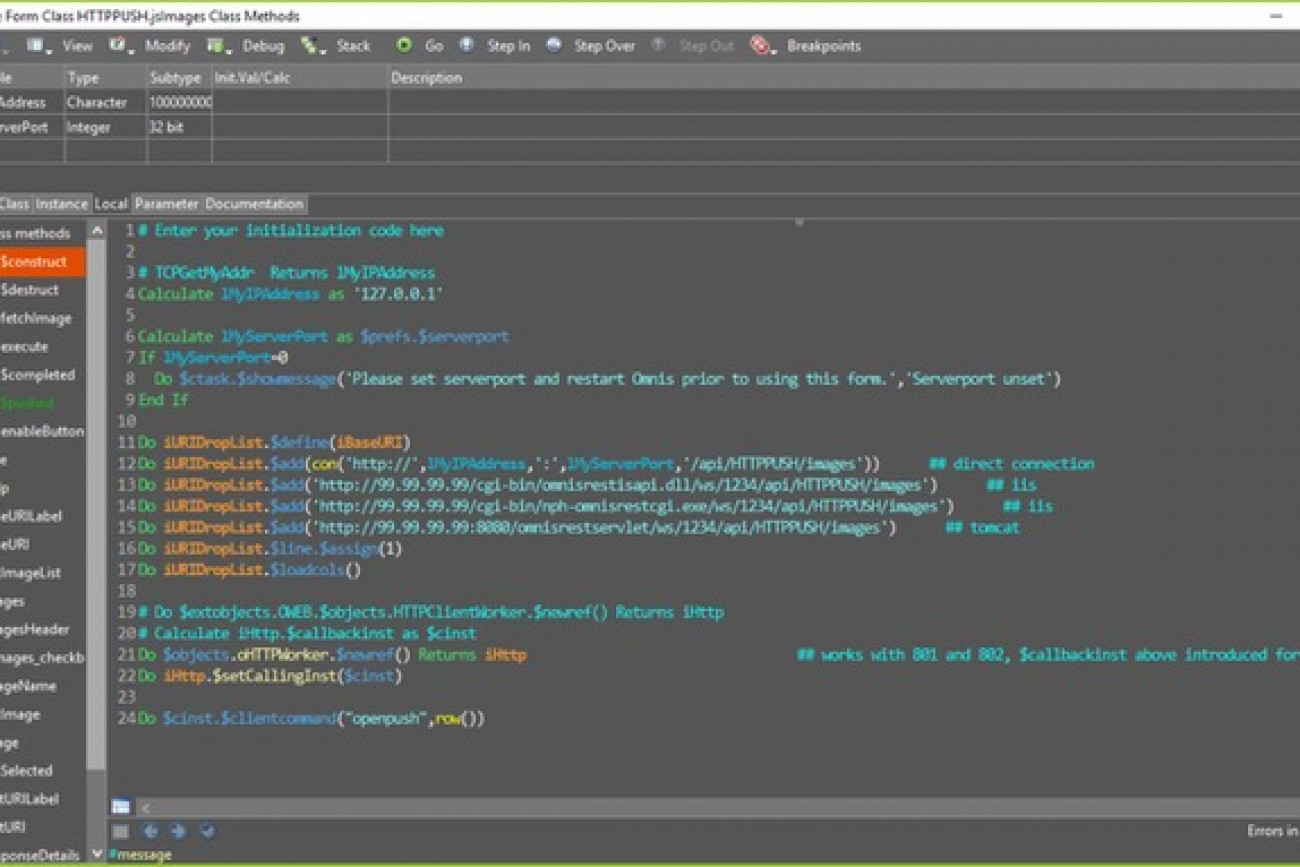 Omnis Studio >_ the fast + easy development environment for your apps
