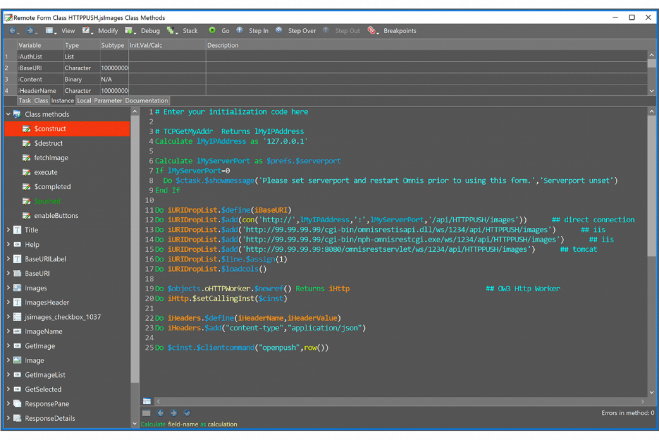 Omnis Studio >_ the fast + easy development environment for your apps